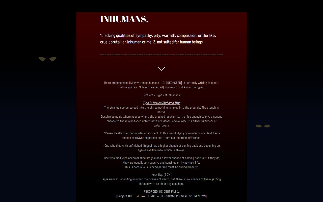 INHUMANS OC UNIVERSE